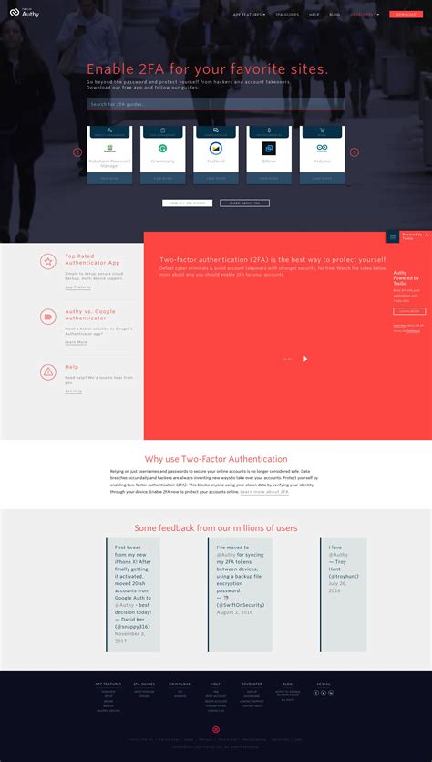 Authy 双重身份验证平台，安全可靠