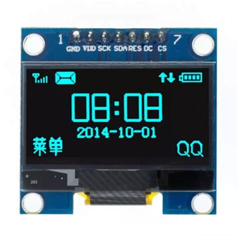 1 3 OLED Module 1 3 Inch Display Module White Blue 128X64SPI IIC I2C Communicate Color 1 3 Inch