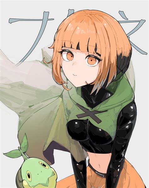 Rule 34 Azz0422 Gardenia Pokemon Large Breasts Midriff Nipple