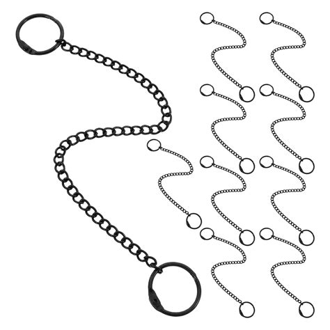 Hemoton 10pcs Hanging Chains With Hooks Multi Purpose Stainless Steel