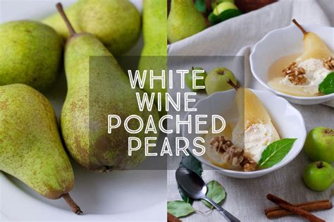 How To Make White Wine Poached Pears With Mascarpone Cream