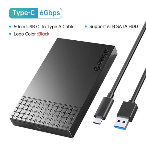 ORICO USB Gbps HDD Enclosure SATA To Type C HDD SSD Hard Drive Enclosure Support UASP For