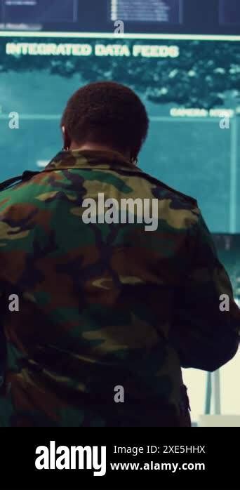 Vertical Video Female Brigadier General Conducing Anti Terrorism Mission In Military Operations