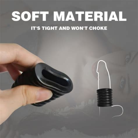 Male Ball Scrotum Stretcher Sleeve Enhancer Squeeze Testicle Ring Delay Time Ebay