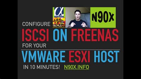 Iscsi On Freenas For Esxi N90x Configure It All Now Fast And Easy Youtube