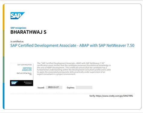 Bharathwaj S On Linkedin Sap Sapabap Abap Technical Consultant