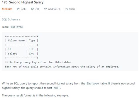 Oracle Second Highest Salary Sql