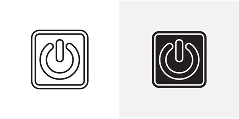Power Button Icon Set Royalty Free Vector Image
