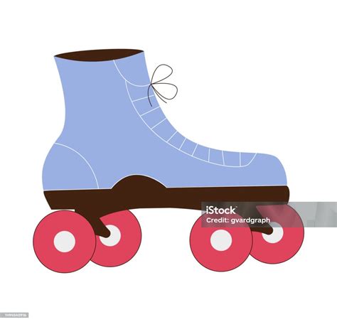 롤러 스케이트 신발 복고풍 플랫 벡터 그림입니다 1970 1979 년에 대한 스톡 벡터 아트 및 기타 이미지 1970 1979 년 건강한 생활방식 고풍스런 Istock