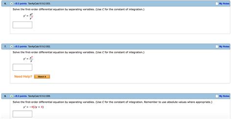 Solved Solve The First Order Differential Equation By