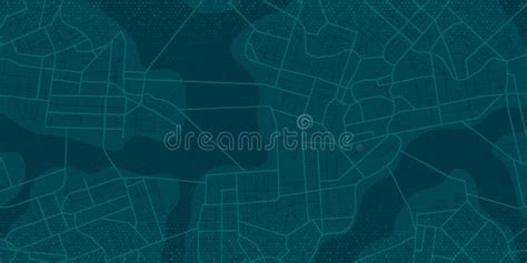 Abstract City Map Urban Streets And Road Networks Travel Route Planning And Map Navigation