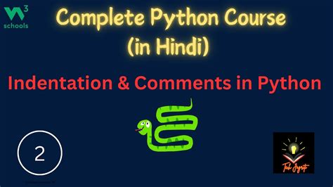 Indentation Comments And First Program In Python Youtube