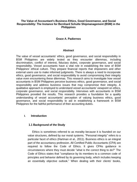 Assignment 3 Introduction Padiernos Grace Pdf Governance