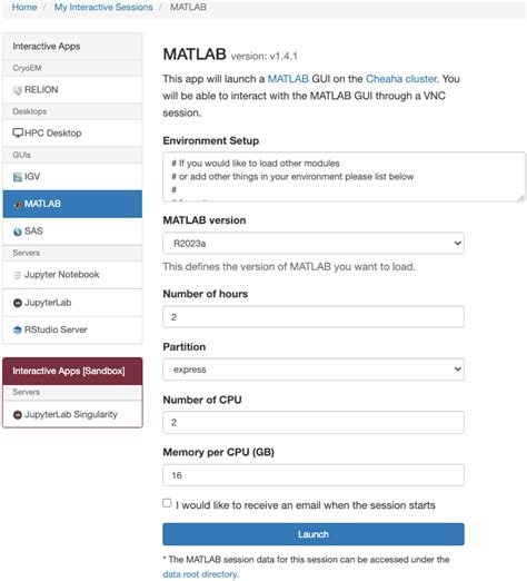 Matlab Research Computing Documentation
