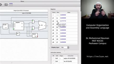 Computer Organization And Assembly Language 22 Risc V Assembly Ripes Pipelining Demo Urdu