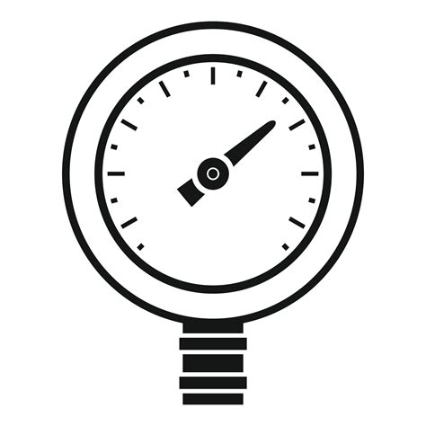Gas Manometer Icon Simple Vector Pressure Gauge 15109679 Vector Art At Vecteezy