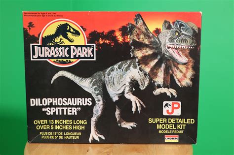 Jurassic Park Dilophosaurus Spitter Model Kit Lindberg No 70273 New In