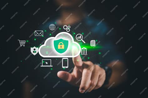 Premium Photo Internet Security And Data Protection Cloud Computing