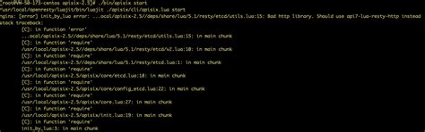 Bug When I Start Apisix，here Comes A Problem Bad Library Should Use Api7 Lua Resty