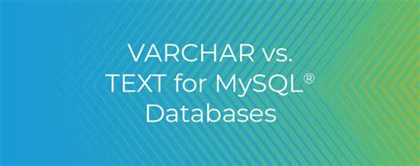 Cpanel Varchar Vs Text For Mysql Databases — Bek Server Web Services