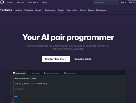 Github Copilot Ai Code Assistant Tools Sites Like Github Features Copilot