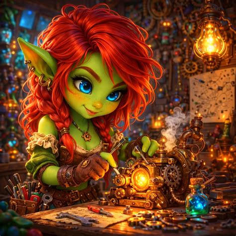My Teacup Goblin Tinkerer By Goblindolly By Rand Tor On Deviantart