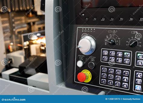 Control Panel Of Modern CNC Machine Stock Image Image Of Closeup Digital 120815973