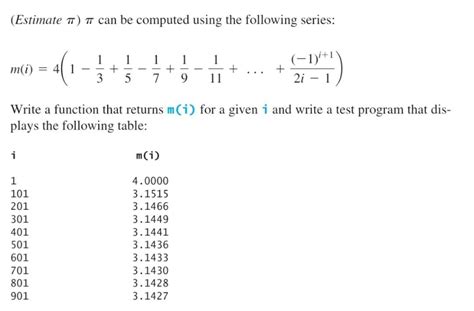 Solved Estimate π π can be computed using the following Chegg