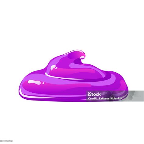 Purple Slime Stain Splash Or Blob Stock Illustration Download Image