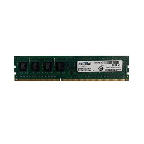 قیمت و خرید رم دسکتاپ Ddr3 تک کاناله 1333 مگاهرتز Cl9 کروشیال مدل Udimm 10600 ظرفیت 4 گیگابایت