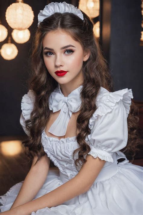 Brunette Girl In A Maid Uniform 31 By Myvirtualplayground On Deviantart