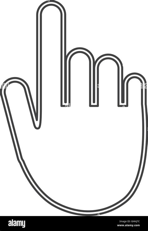 Hand Pointer Icon Stock Vector Image And Art Alamy