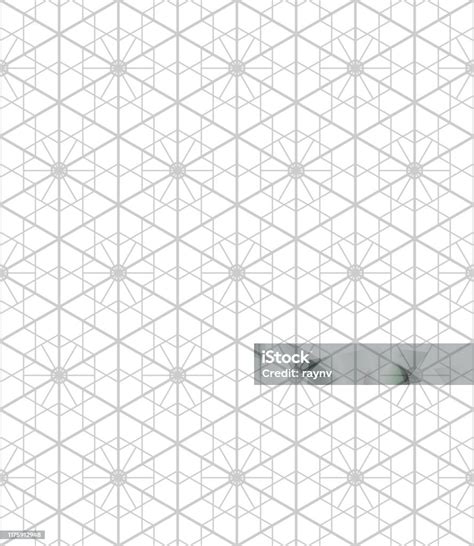 일본식 쿠미코 스타일의 추상적인 무음 패턴 기하학적 얇은 선 육각형 배경입니다 직물 섬유 포장지 레이저 절단 및 조각에 대한 아름다운 0명에 대한 스톡 벡터 아트 및 기타