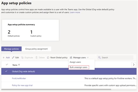 microsoft teams에서 앱 설정 정책 관리 microsoft teams microsoft learn