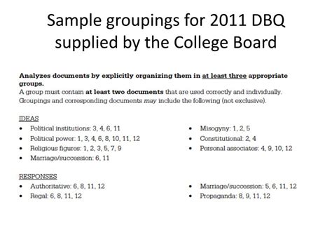 PPT How To Write A DBQ For The AP Exam PowerPoint Presentation Free Download ID 6074136