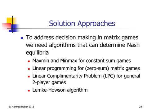multiagent systems game theory © manfred huber ppt download