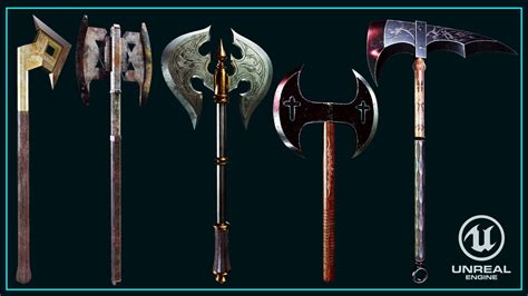 Artstation 5 Epic Axe For Unreal Engine Vol 01 Game Assets