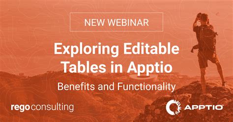 Apptio Webinar Exploring Editable Tables In Apptio