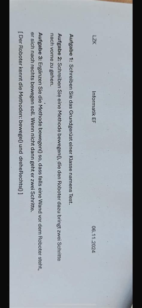 Greenfoot Aufgabe Lösen Programmieren Informatik