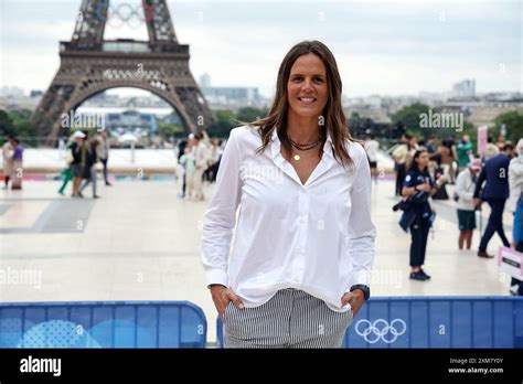 Laure Manaudou Arrives At The Trocadero Ahead Of The Opening Ceremony