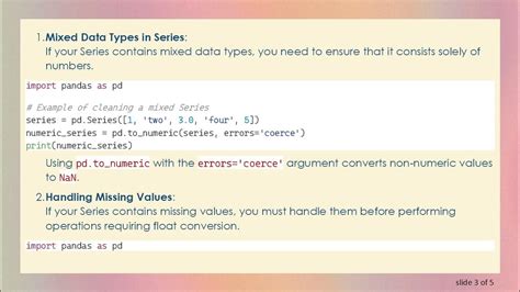Resolving Typeerror Cannot Convert The Series To Class Float In