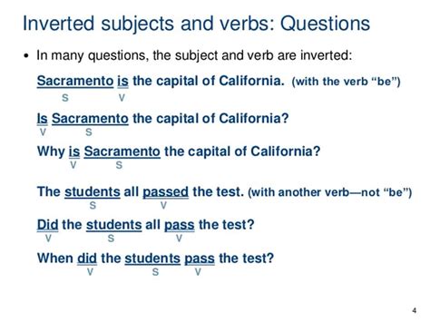 Inverted Sentence Worksheets