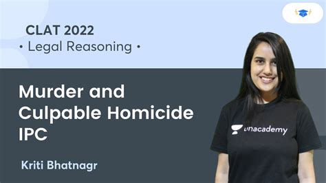 Murder And Culpable Homicide Ipc 2 Kriti Bhatnagar Unacademy Law