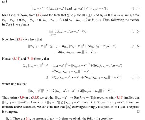 Table 1 Convergence Theorems Of Common Solutions For Fixed