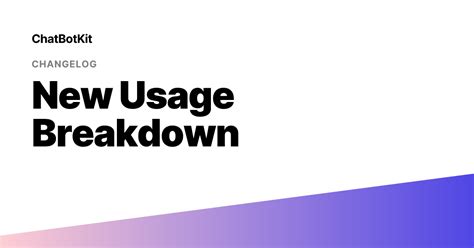 New Usage Breakdown