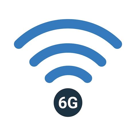 Premium Vector 6g Cellular Mobile Network Icon Simple Editable Vector Design Isolated On A