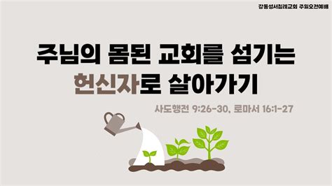 2024년 2월 14일 수요예배 I 신약성경 맥잡기 30 유다서 믿음을 위해 힘써 싸우라 I 유다서 1 25 I 강동성서