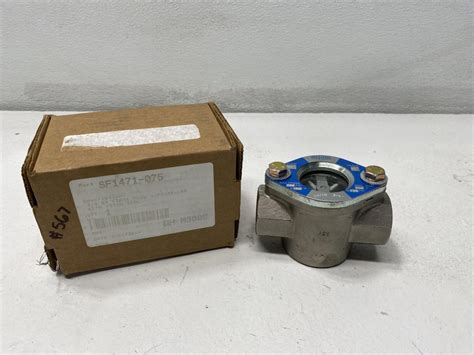 Dixon Boss 3 4 Npt Stainless Sight Flow Indicator W Propeller Sf1471 075