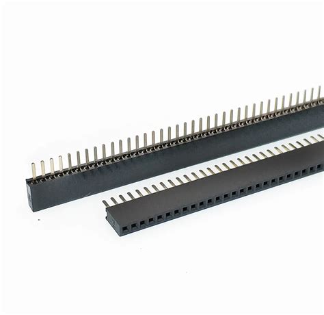 100pcs 1 27mm 1x50p Female Header Single Row 0 05 Female Pin Connector Breadboard Female Socket