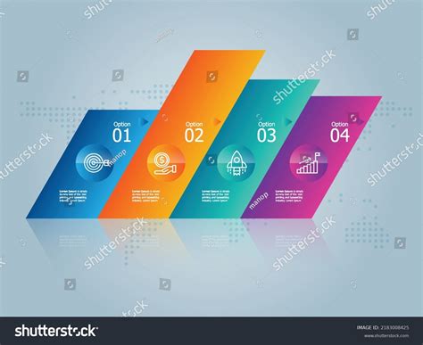 Abstract Horizontal Timeline Infographics Element Presentation Stock Vector Royalty Free